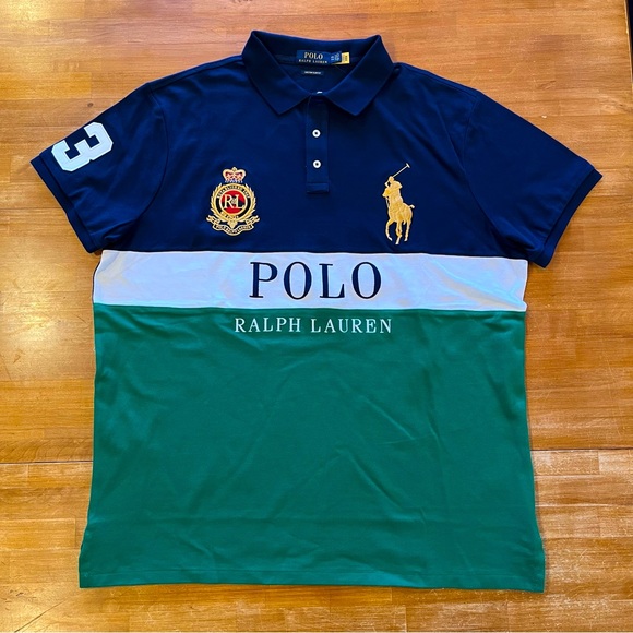 Polo Ralph Lauren | Shirts | Polo Ralph Lauren Colorblock Large Logo ...